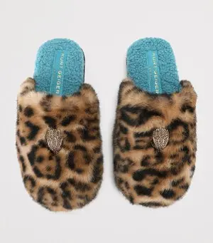 Kurt Geiger Leopard Kensington Slippers