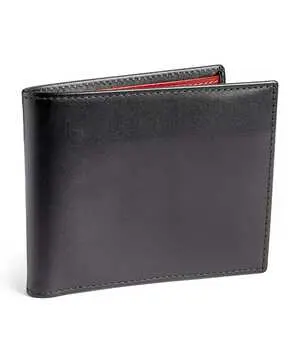 ETTINGER Leather Sterling Bifold Wallet - Red