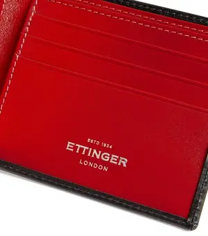 ETTINGER Leather Sterling Bifold Wallet