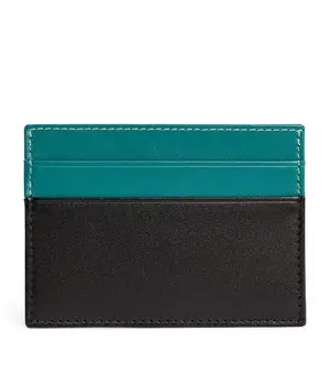 ETTINGER Leather Sterling Flat Card Holder