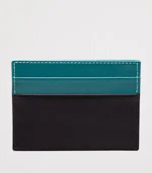 ETTINGER Leather Sterling Flat Card Holder