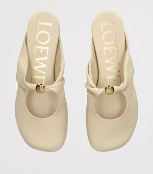 Loewe Leather Pebble Mules