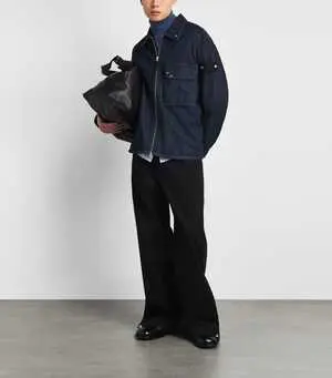 Stone Island Zip-up Denim Overshirt