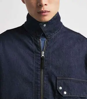Stone Island Zip-up Denim Overshirt