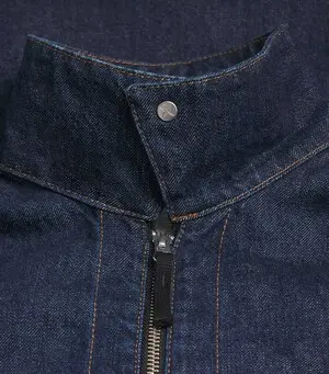 Stone Island Zip-up Denim Overshirt