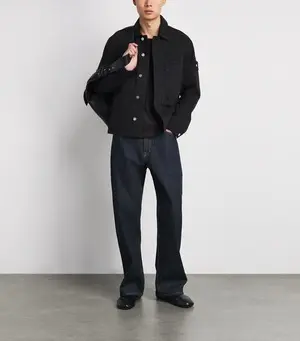 Stone Island Denim Biker Jacket