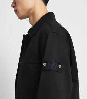 Stone Island Denim Biker Jacket