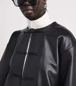ST. AGNI Cocoon Leather Jacket