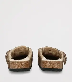 BIRKENSTOCK Shearling Boston Clogs