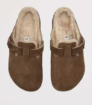 BIRKENSTOCK Shearling Boston Clogs