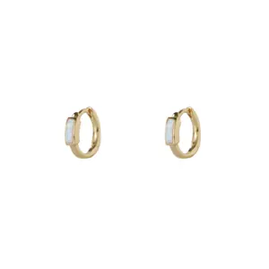 Argento Vivo The Baguette Huggie Opal