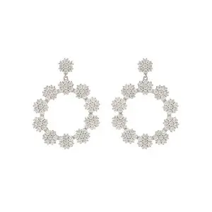 PIANELLA'S Nola Zirkonia Flower Earrings - Silver