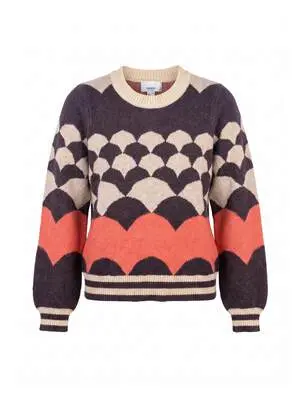 NOOKI DESIGN Mabel Knit Jumper Chocolate Mix