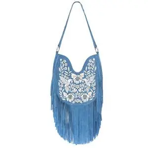 JODI LEE Heavenly Embroidery Bag Denim