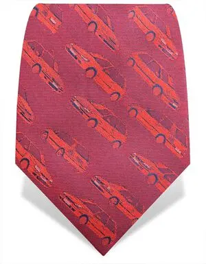 GRESHAM BLAKE Car Silk Tie - Red