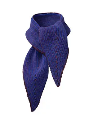 NOOKI DESIGN Madria Rib Knit Scarf Mix - Blue