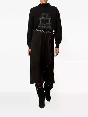 MARANT ETOILE Vanille Draped Midi Skirt