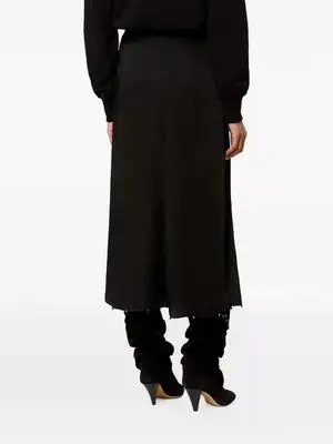 MARANT ETOILE Vanille Draped Midi Skirt