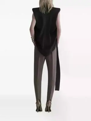 MUGLER Taupe Carrot Pants