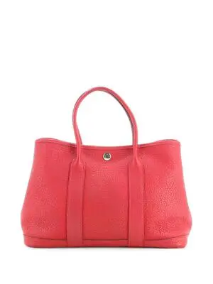 Hermès Garden Party Leather 30 Tote Bag - Red