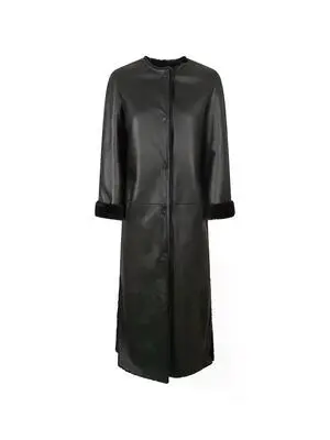 YVES SALOMON Reversible Leather Coat