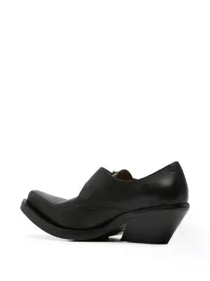 EGONLAB Buckle-fastening Leather Derby Shoes