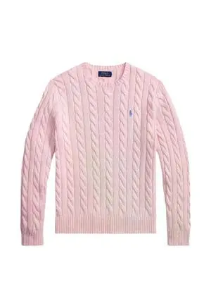 Polo Ralph Lauren Cable-knit Cotton Jumper - Pink