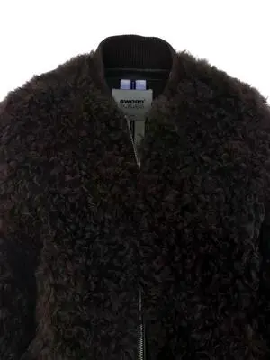 SWORD 6644 Shearling Drawstring-hem Jacket