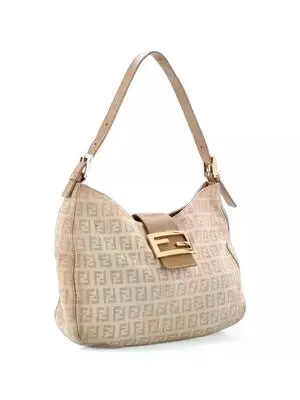 Fendi Zucchino Canvas Medium Shoulder Bag