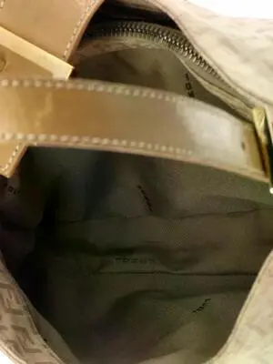 Fendi Zucchino Canvas Medium Shoulder Bag