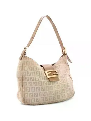 Fendi Zucchino Canvas Medium Shoulder Bag