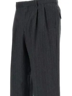 SUNFLOWER Pinstripe-pattern Pleated Trousers