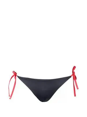 Tommy Hilfiger Logo-print Tie-side Bikini Bottoms - Blue
