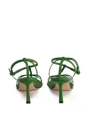 Studio Amelia Aviary Strappy Leather Sandals - Green