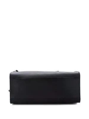 LOUIS VUITTON Lock & Go Handbag Leather Tote Bag - Black