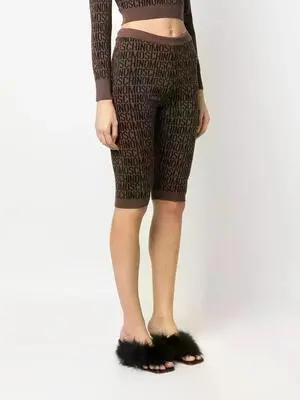 Moschino Monogram-print Knitted Leggings
