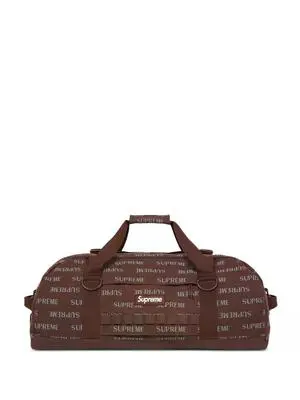 Supreme Logo-print Duffle Bag - Brown
