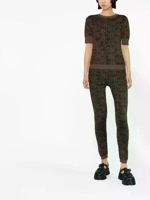 Moschino Logo-jacquard Leggings