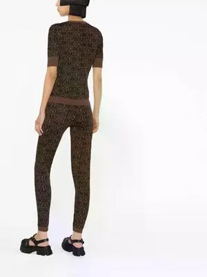 Moschino Logo-jacquard Leggings