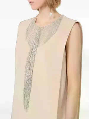 Sportmax Festoso Rhinestone-fringe Mini Dress