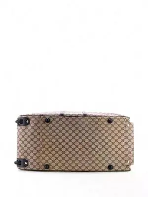 Gucci Rolling Duffle Bag Gg Coated Canvas Large Travel Bag