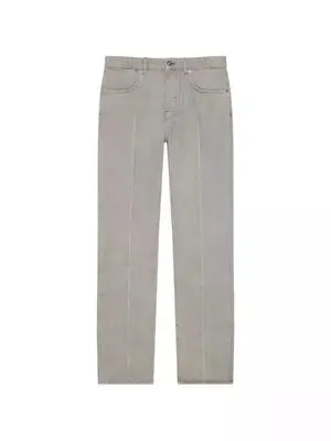 Givenchy Straight Fit Jeans With Folded Effect - Grey
