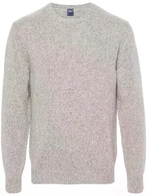 Fedeli Crew-neck Cashmere Jumper - Grey