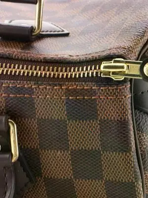 LOUIS VUITTON Speedy Handbag Damier 25 Satchel