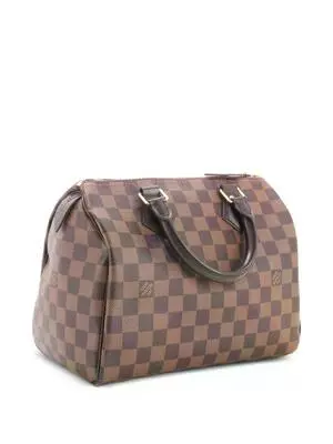 LOUIS VUITTON Speedy Handbag Damier 25 Satchel - Brown