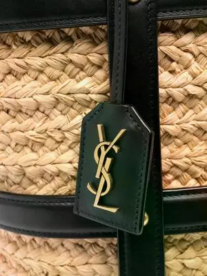 Saint Laurent Panier Woven Tote Bag