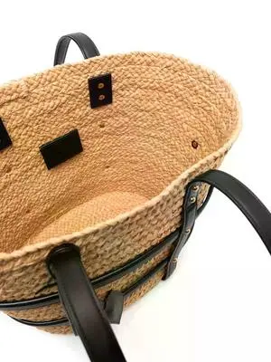 Saint Laurent Panier Woven Tote Bag