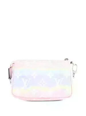 LOUIS VUITTON Pochette Accessoires Limited Edition Escale Monogram Giant Mini Clutch Bag - Multicolour