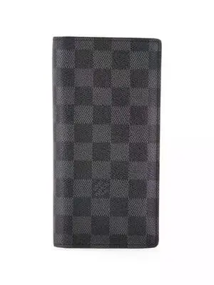 LOUIS VUITTON Brazza Wallet Damier Graphite Small Wallets - Black
