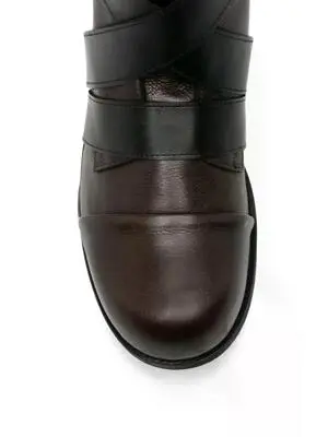 EGONLAB Buckled Leather Boots